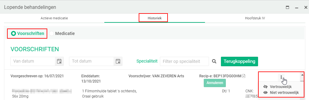 Een geneesmiddel voorschrijven